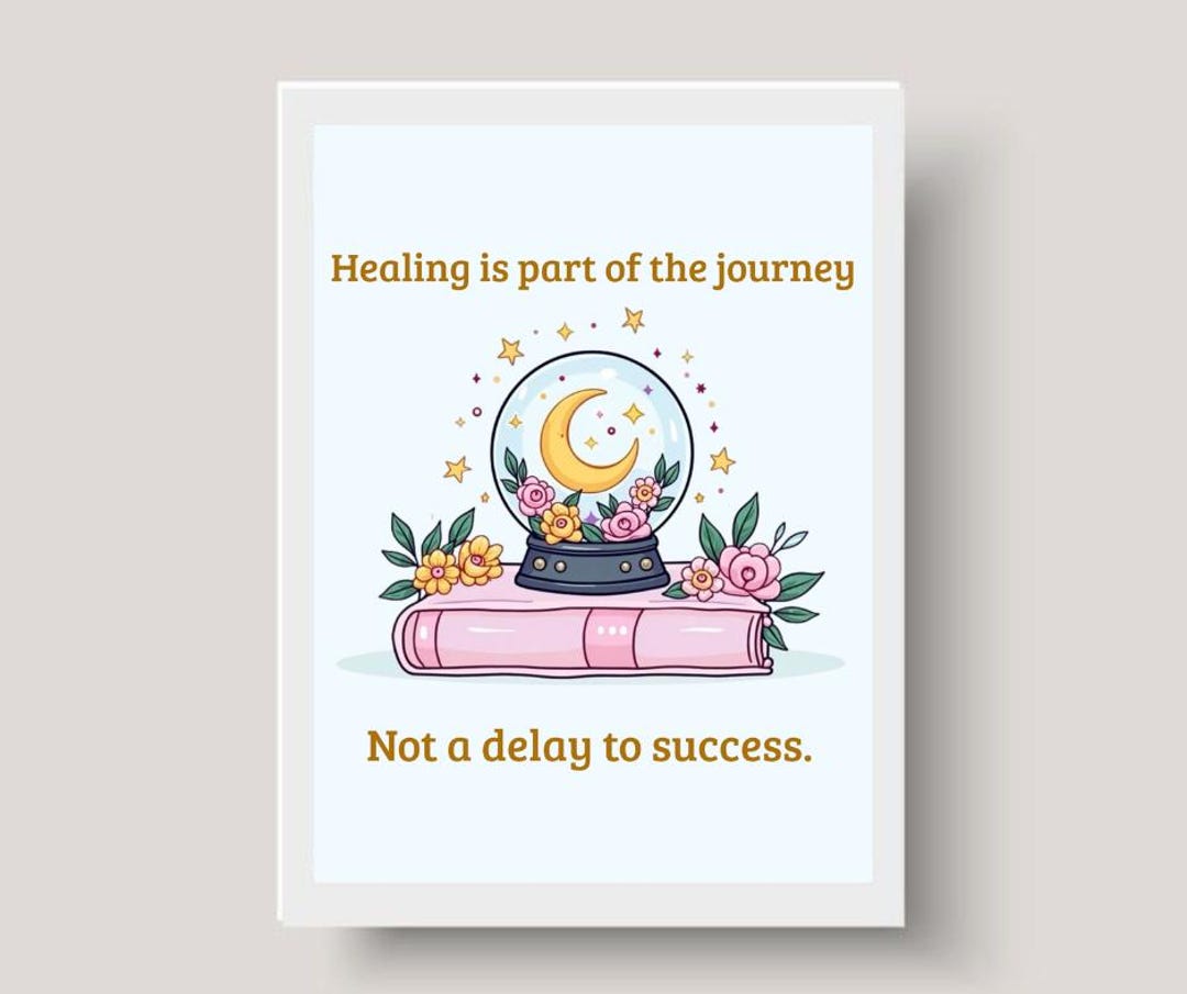Healing Poster,self Love Printable Poster,feminine Mental Health ...