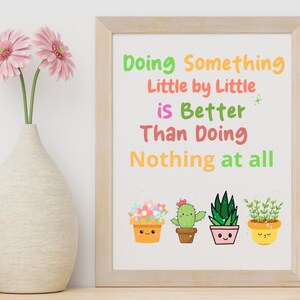 Motivational Printable Colorful Art Cute Flower Print Flower Nursery ...