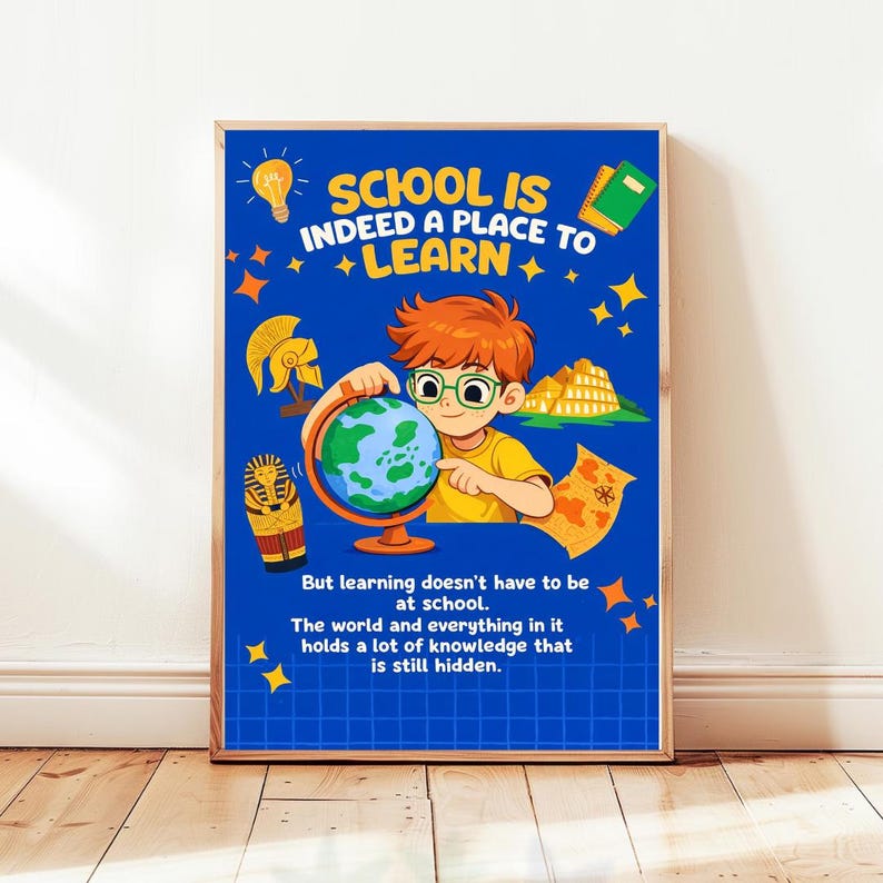 Kids Learning Poster,classroom Printable,school Motivation Wall Art ...