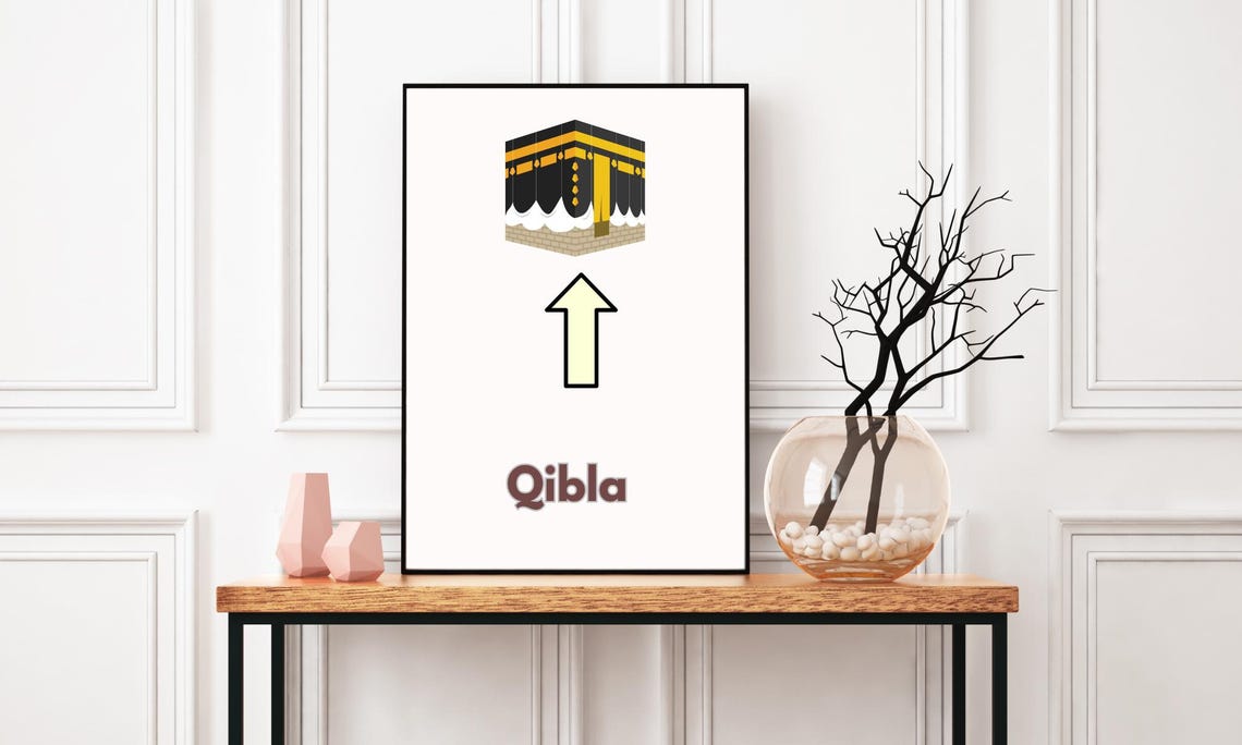 Qibla Poster,kaba Poster Digital Download,makkah,mecca Wall Art Print ...