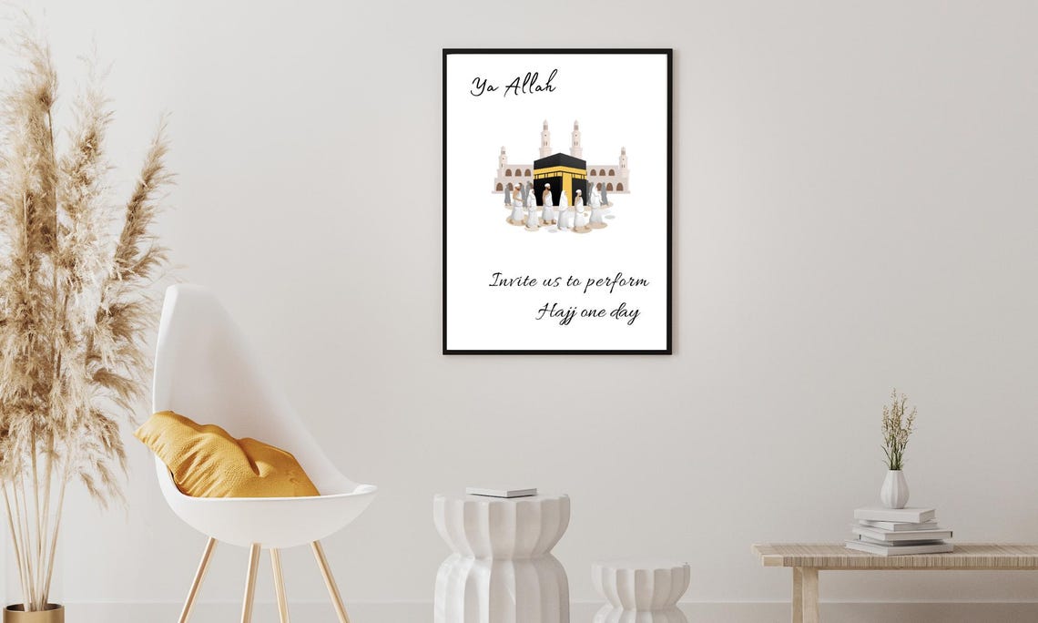 Kaaba,kaaba Islamic Wall Art,mecca Wall Art Print,kaba Poster Digital ...