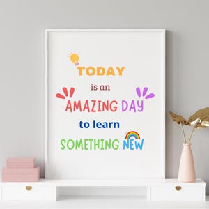 Today is Amazing Day Growth Mindset Boho Classroom Decor Posters ...