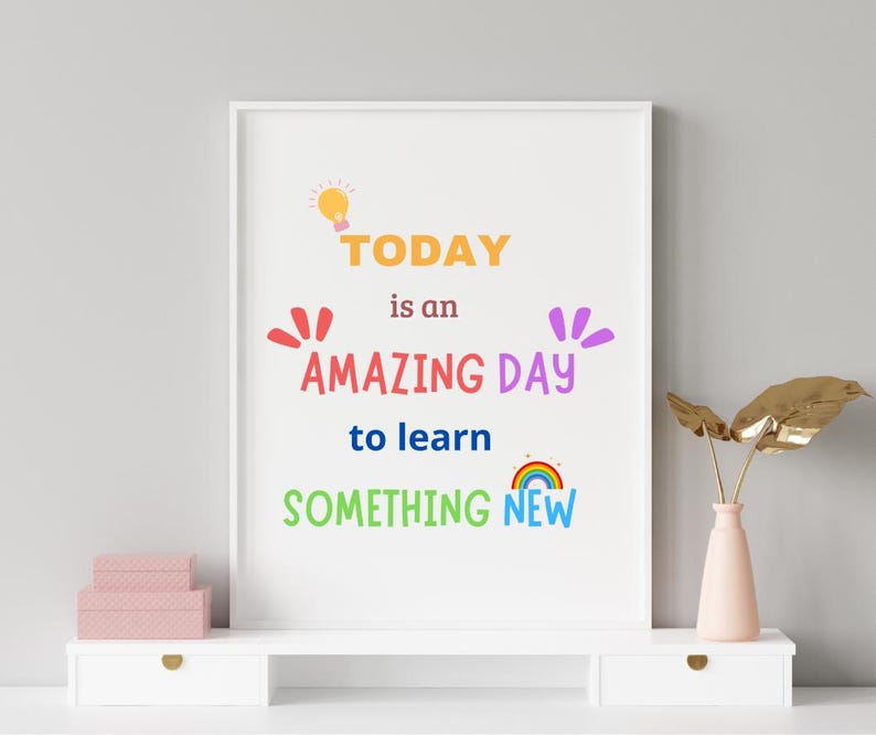 Today is Amazing Day Growth Mindset Boho Classroom Decor Posters ...