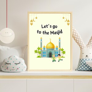 Masjid Printable,muslim Kids Posters,mosque Islamic Kids Print,islamic ...