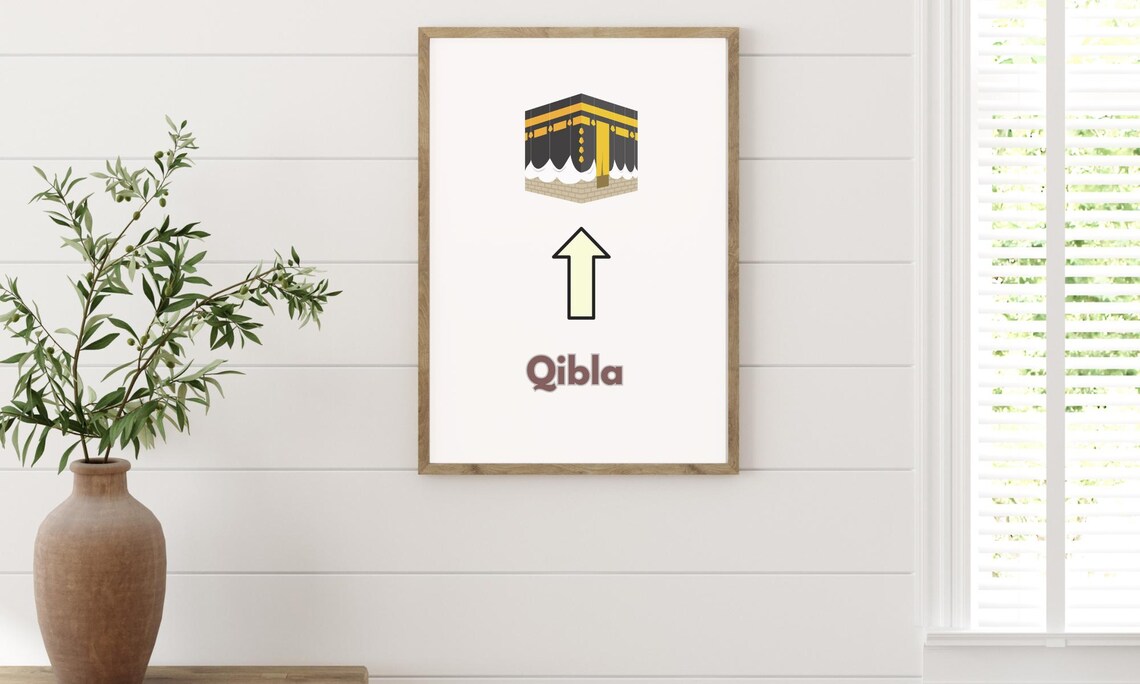 Qibla Poster,kaba Poster Digital Download,makkah,mecca Wall Art Print ...