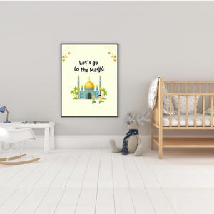 Masjid Printable,muslim Kids Posters,mosque Islamic Kids Print,islamic ...