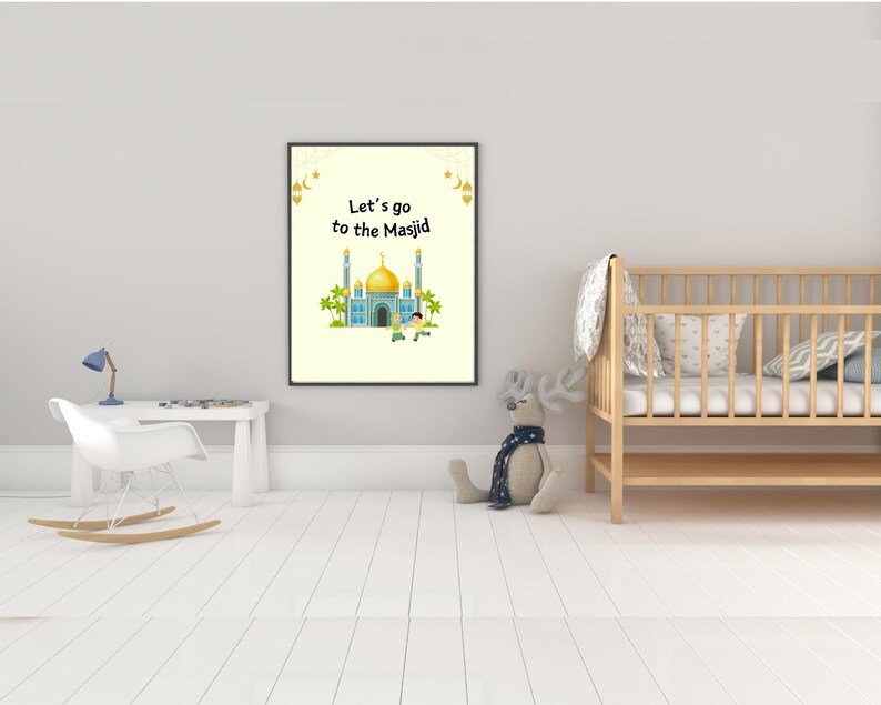 Masjid Printable,muslim Kids Posters,mosque Islamic Kids Print,islamic ...