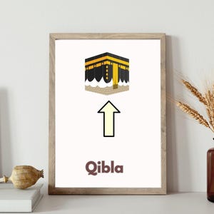 Qibla Poster,kaba Poster Digital Download,makkah,mecca Wall Art Print ...