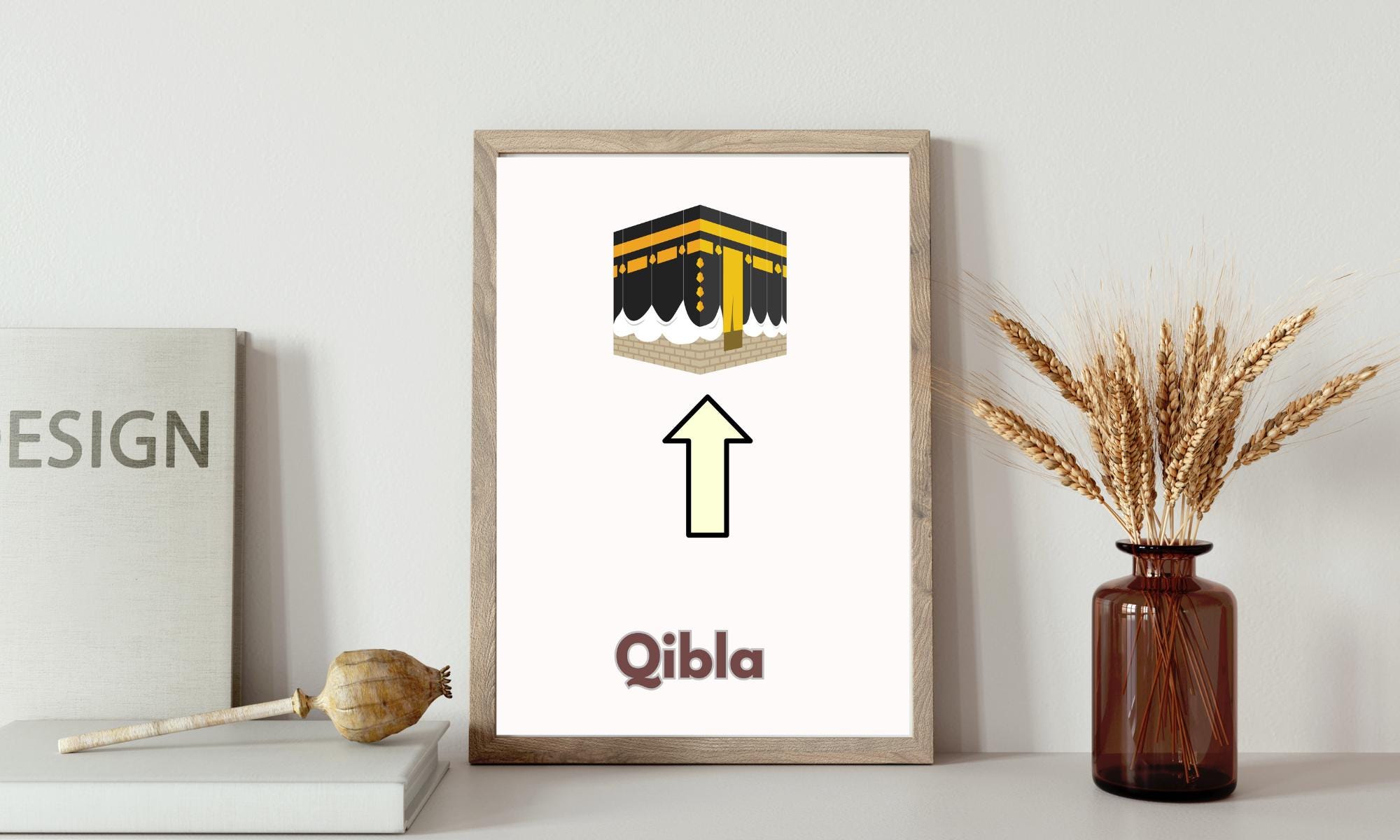 Qibla Poster,kaba Poster Digital Download,makkah,mecca Wall Art Print ...