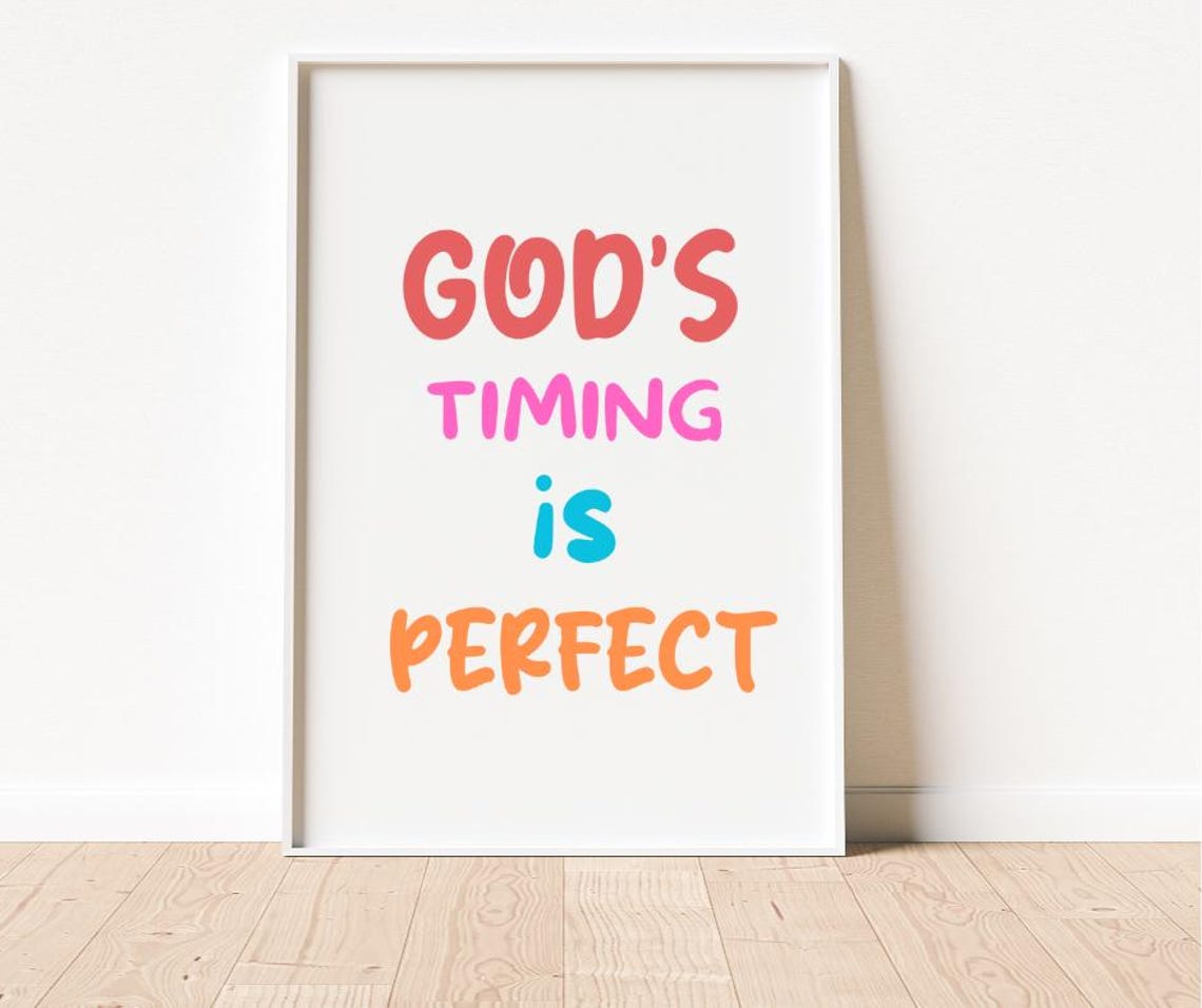Set of 3 Piece Wall Art About God,colorful Qoute Poster Motivational ...