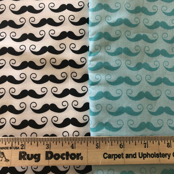 Mustache Fabric - Etsy