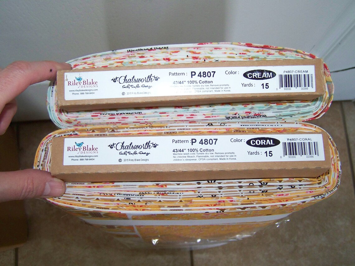 Riley Blake Designs chatsworth Apron Panel by Emily Taylor in Coral ...