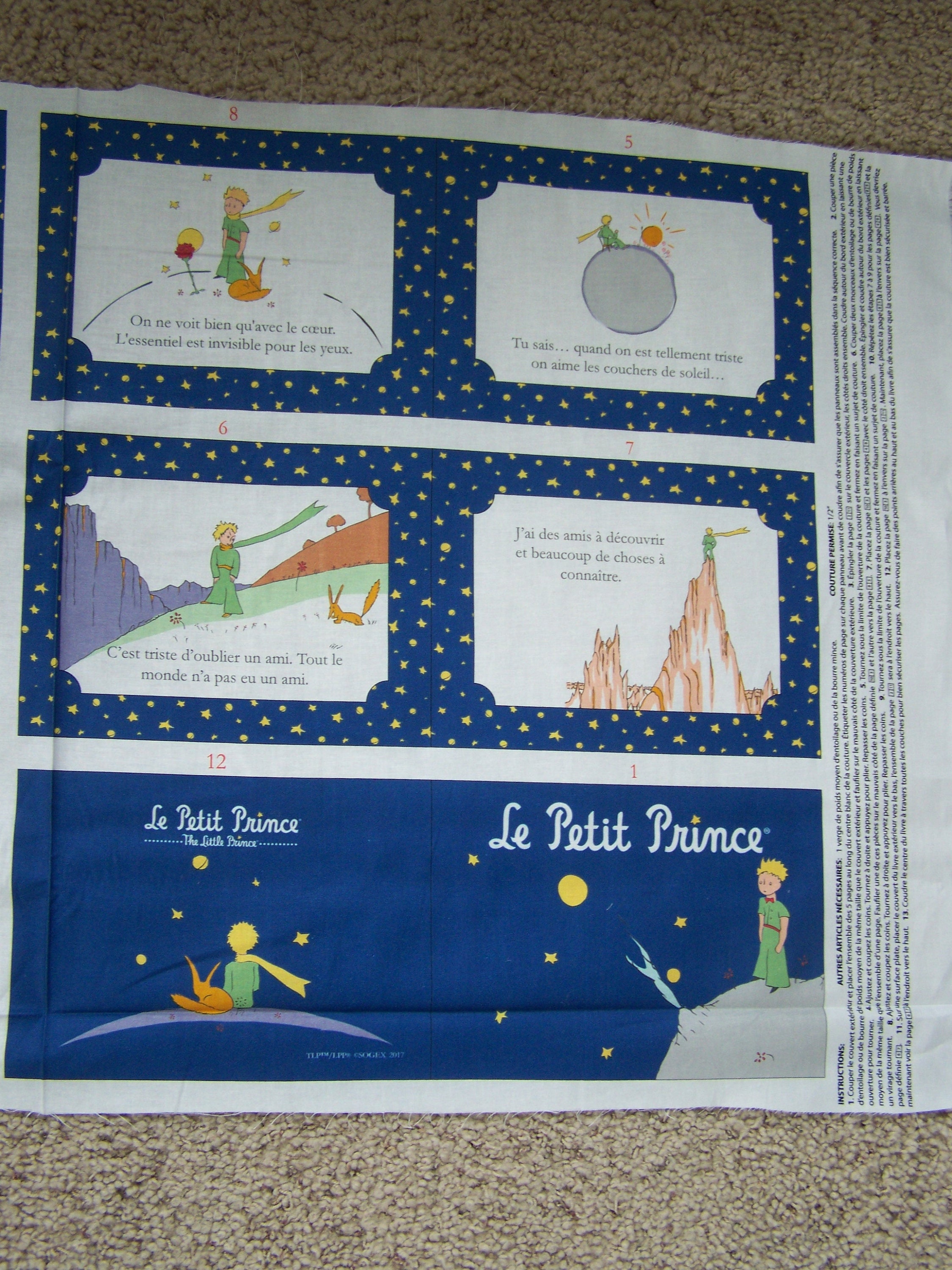 FRENCH Version of the Little Prince Le Petit Prince Soft Fabric Story ...
