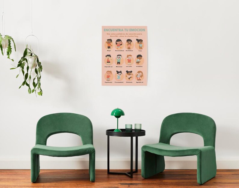 Spanish Emotions Chart for Kids | Printable Feelings Poster in Spanish ...