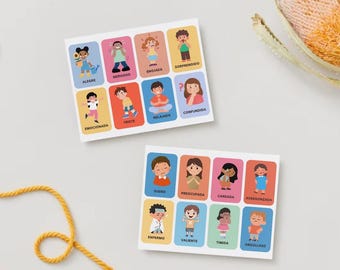 Spanish Emotions Flashcards for Kids: Emotional Literacy Cards for ...