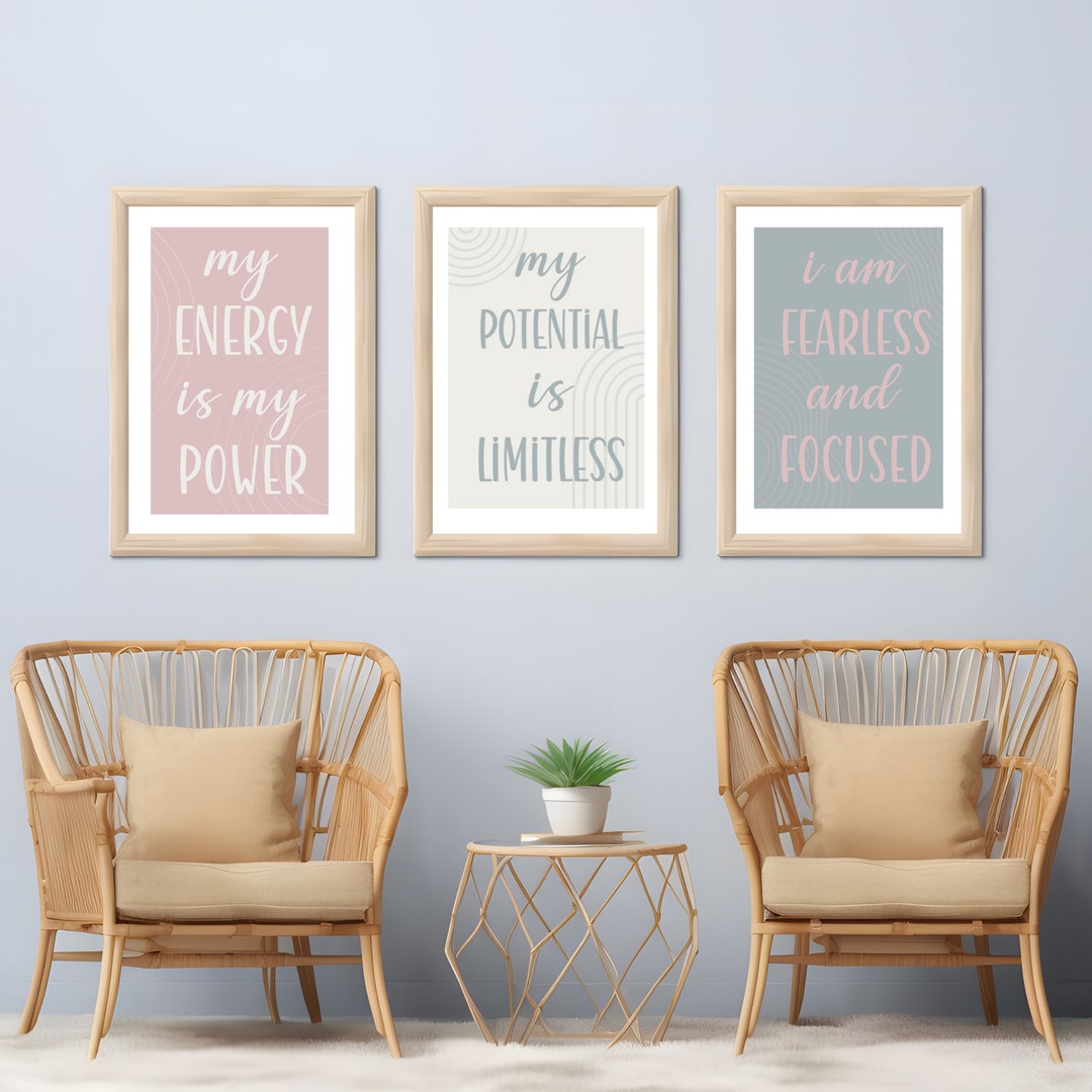 Empower Affirmations Printable, Motivational Wall Art, Empowering ...
