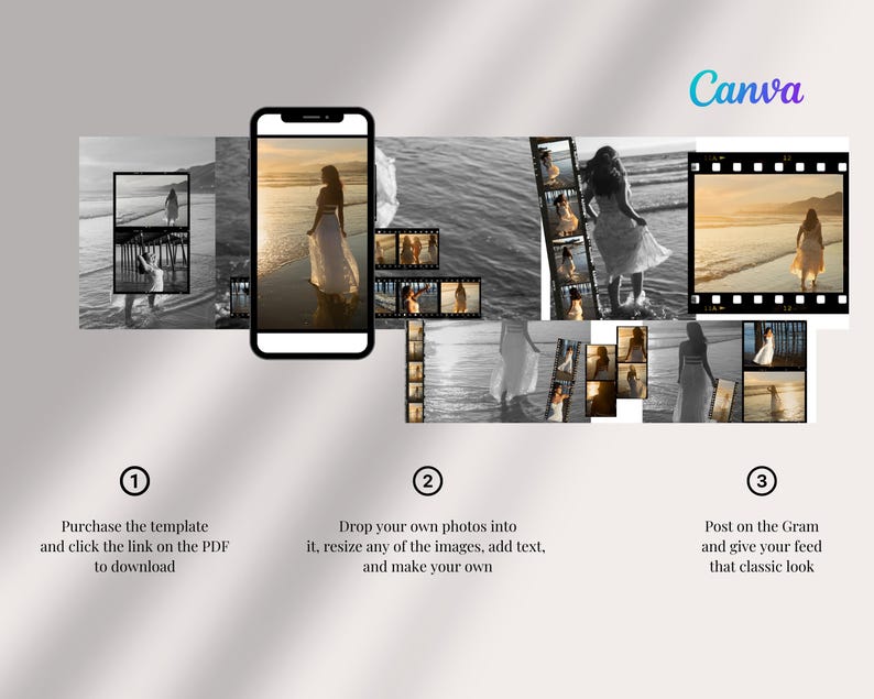 Instagram Seamless Carousel Template for Photographers, Social Media ...