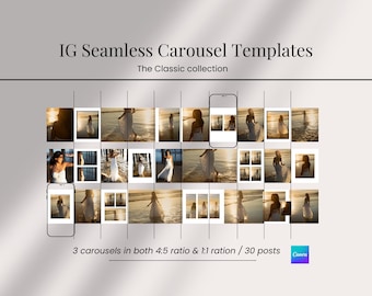 Instagram Seamless Carousel Template for Photographers, Social Media ...