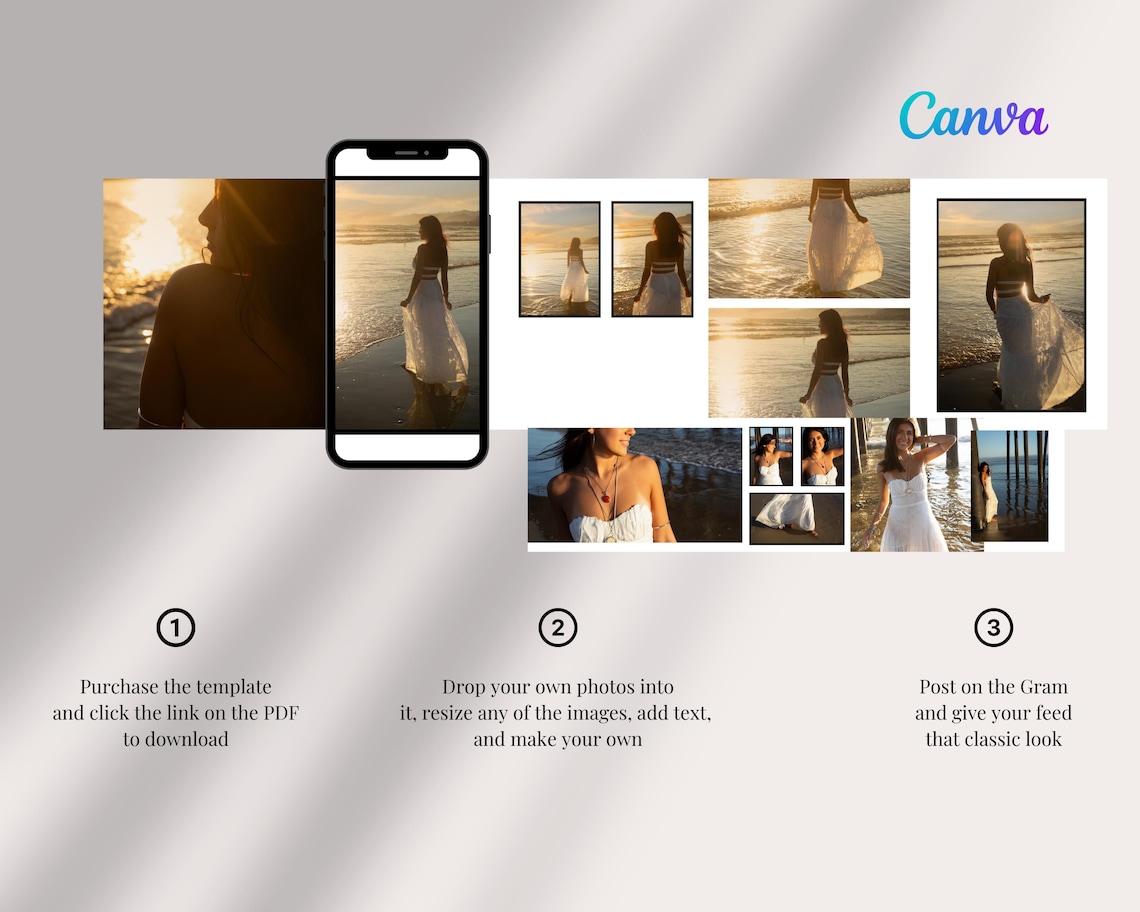 Instagram Seamless Carousel Template for Photographers, Social Media ...