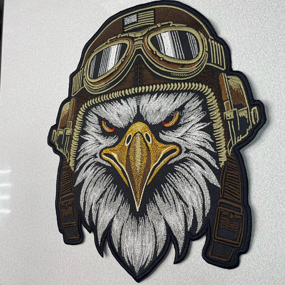 Large EAGLE Iron on Patch Wild Bird Back Patch for Jackets Patch for ...