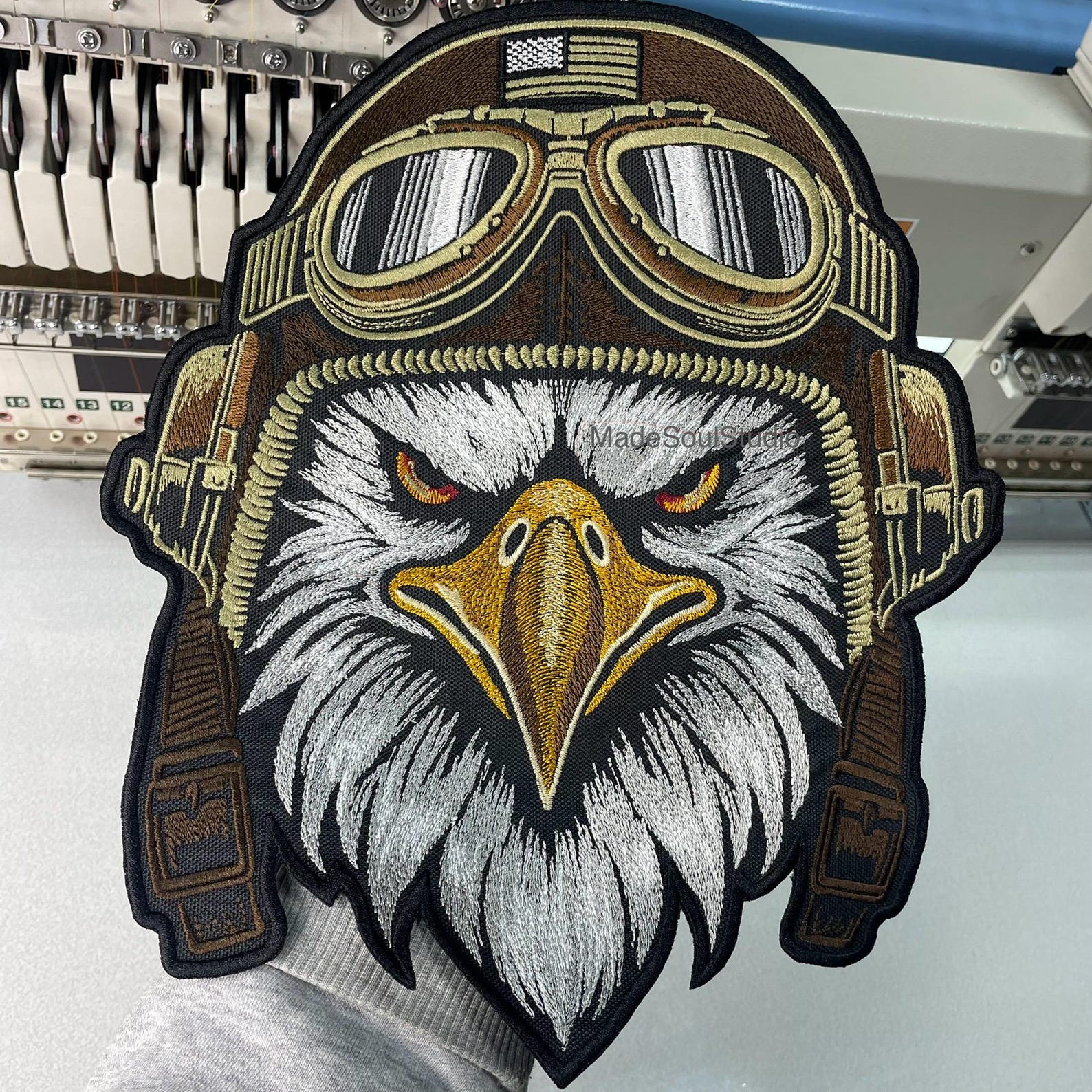 Large EAGLE Iron on Patch Wild Bird Back Patch for Jackets Patch for ...