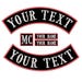 Top/botton Rocker Patch, Custom Rocker Patch, MC Patch, Name Tag ...
