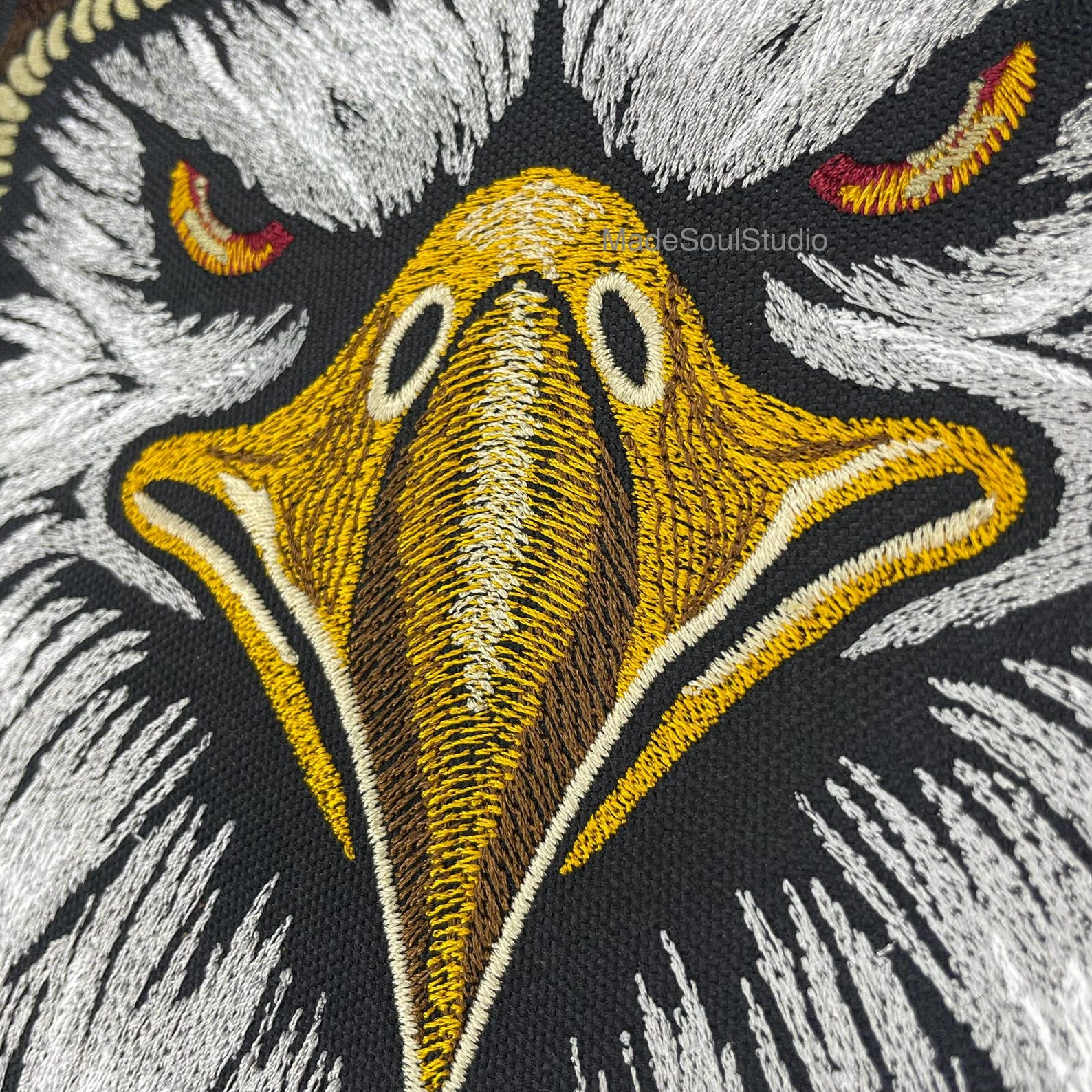 Large EAGLE Iron on Patch Wild Bird Back Patch for Jackets Patch for ...