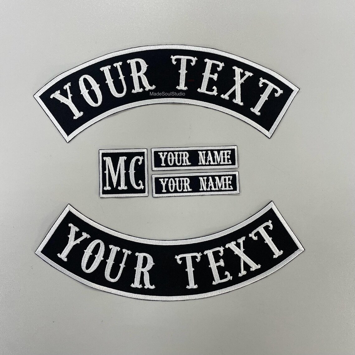 Top/botton Rocker Patch, Custom Rocker Patch, MC Patch, Name Tag ...