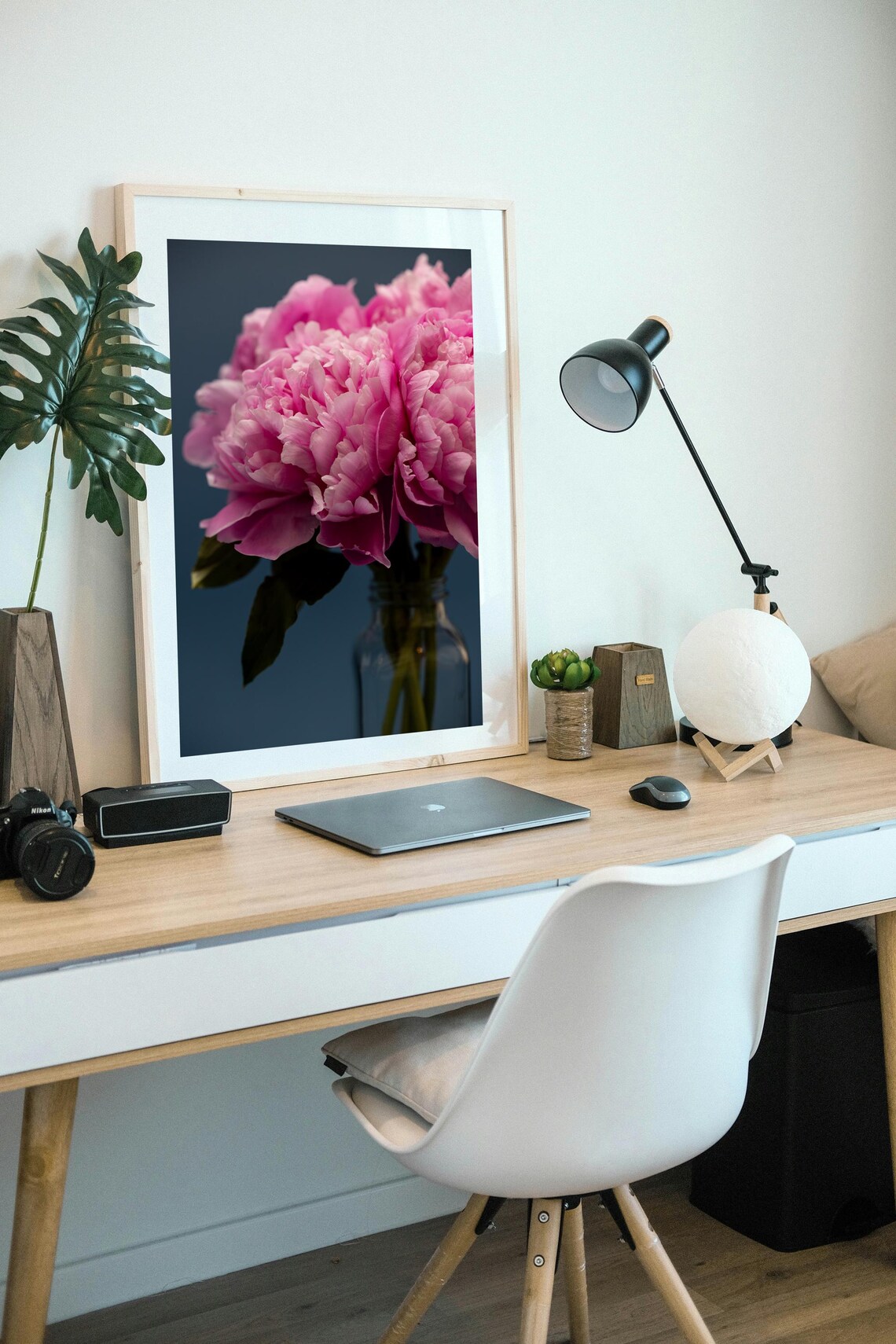 Pink Peony Wall Art - Floral Photography Print, Botanical Flower Decor ...