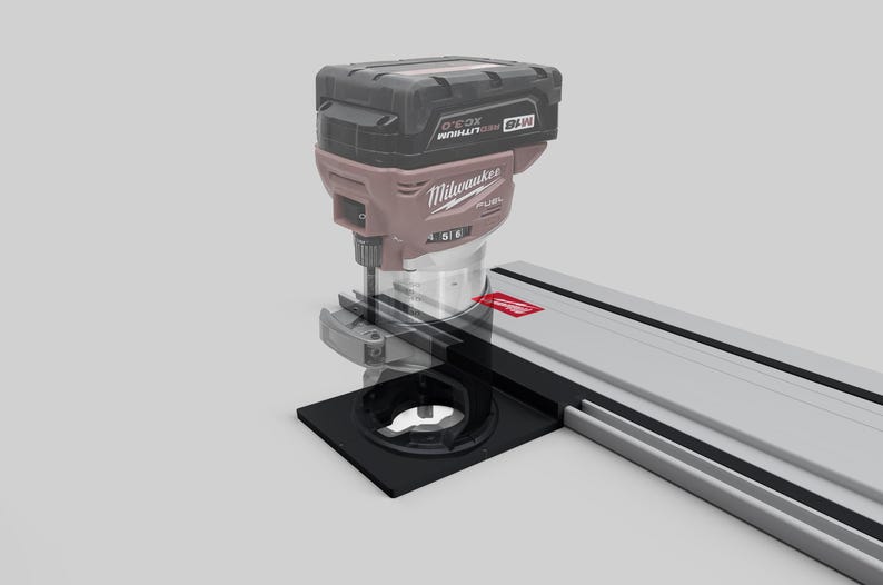 Milwaukee M18 Compact Router Baseplate Adaptor for Track Saw Guide ...