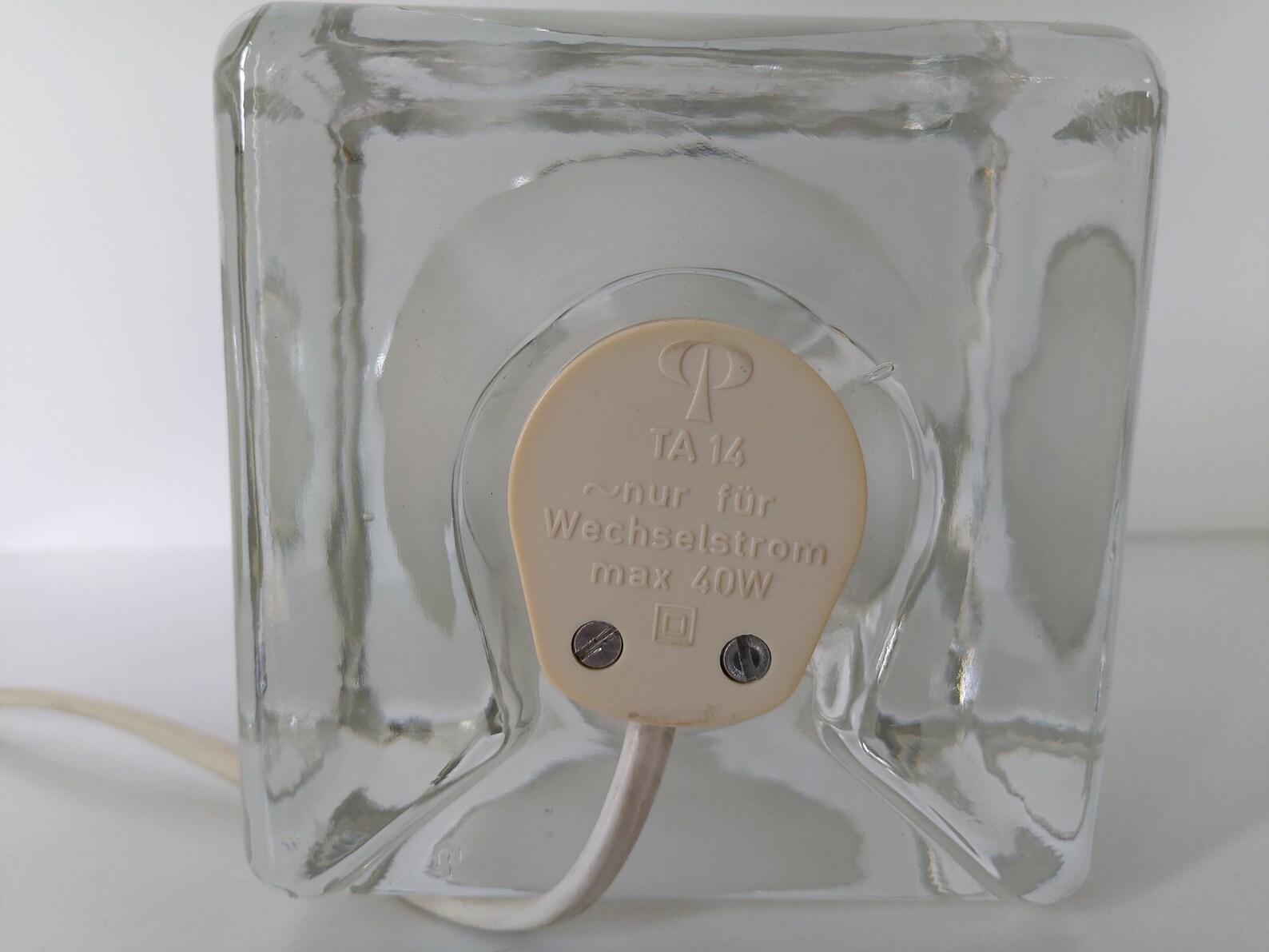 Frosted Ice Cube Lamp / 1970s German Table Desk Light / Peill - Etsy