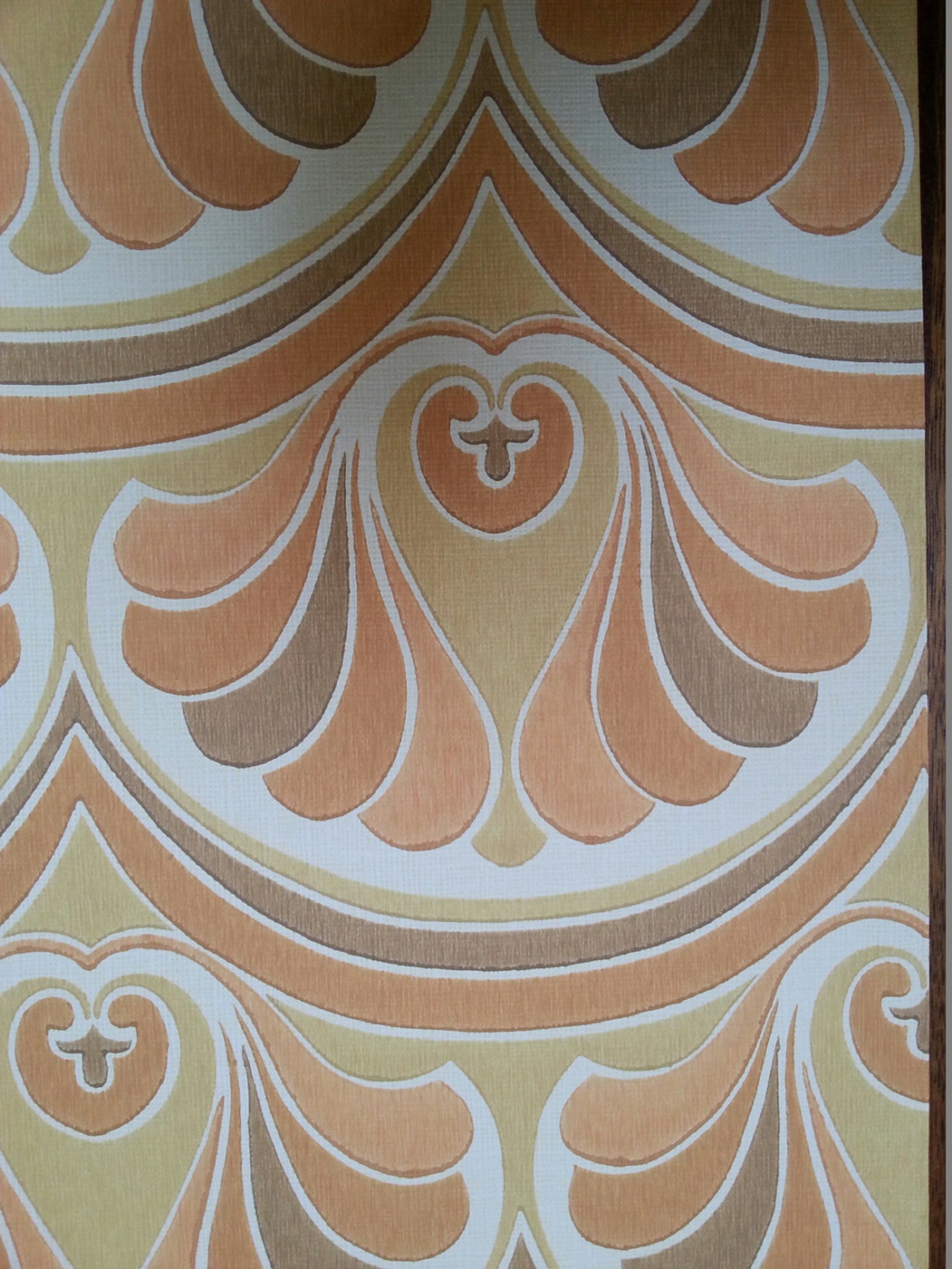 Vintage WALLPAPER 1970s / Original 70s / FULL Roll Geometric - Etsy