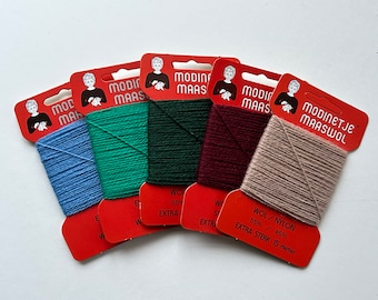 Vintage Mending Yarn, 6 Colors New Old Stock Wool Cards, Darning Thread ...