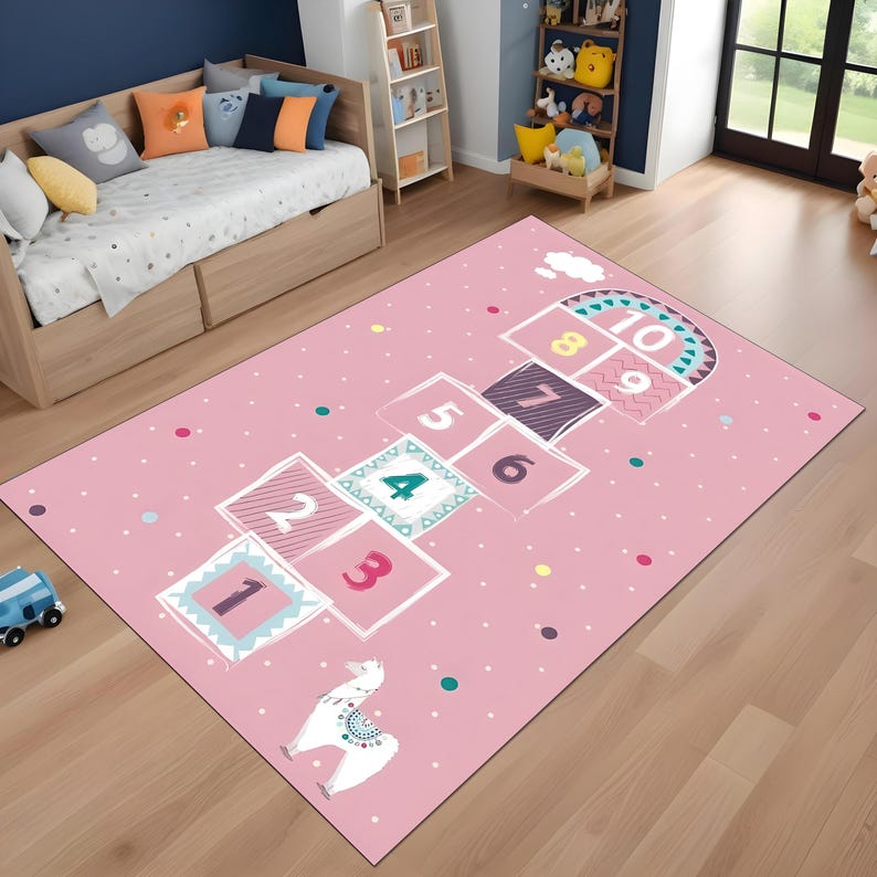 Kids Room Rug, Childrens Bedroom Rug, Kids Room Educational Rug ...