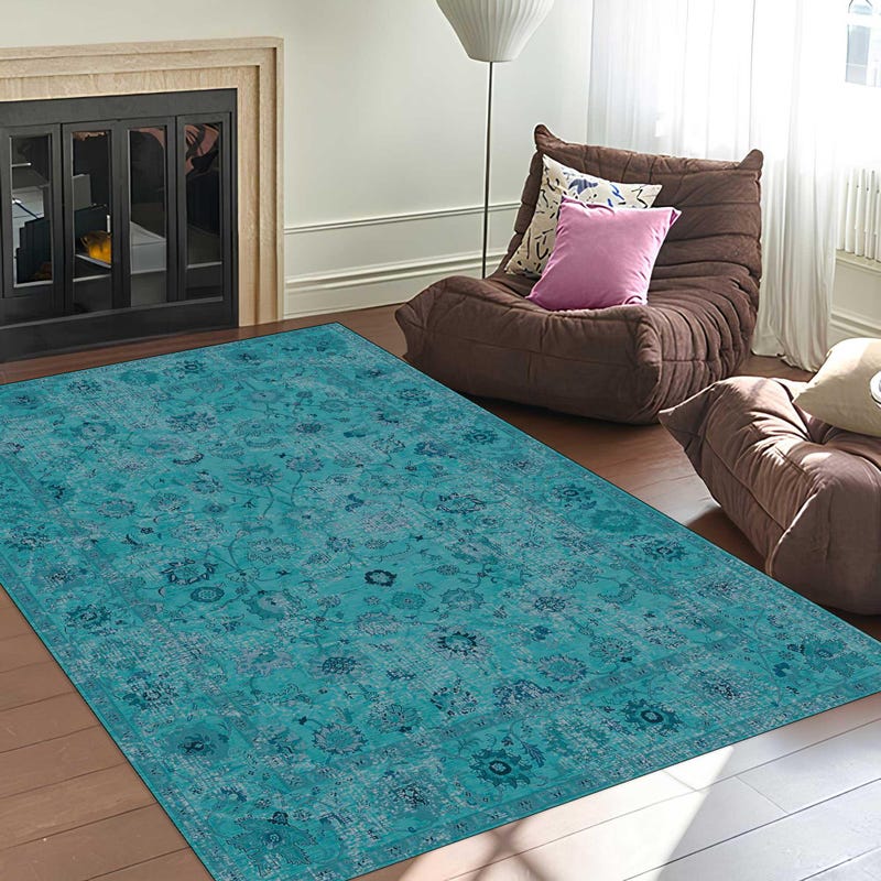 Turquoise Rug - Etsy