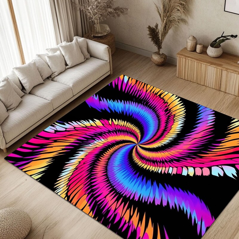 Trippy Rug - Etsy