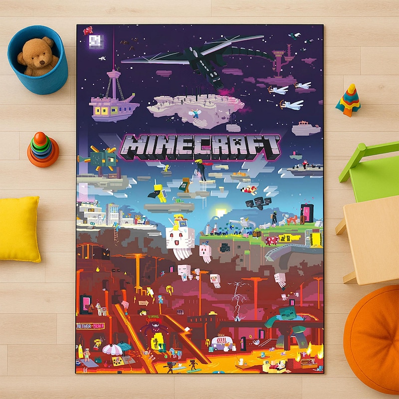 Minecrafts Rug - Etsy