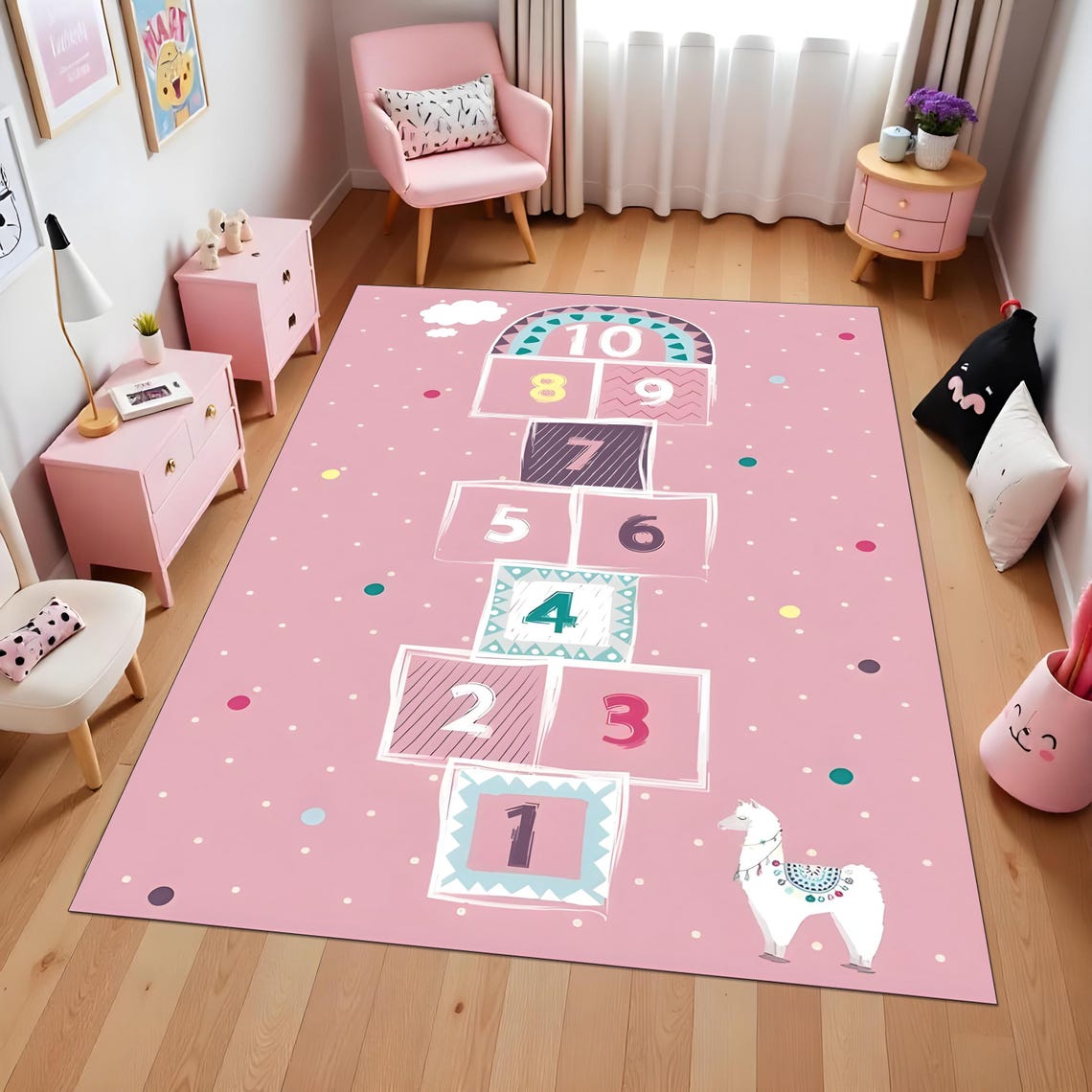 Kids Room Rug, Childrens Bedroom Rug, Kids Room Educational Rug ...