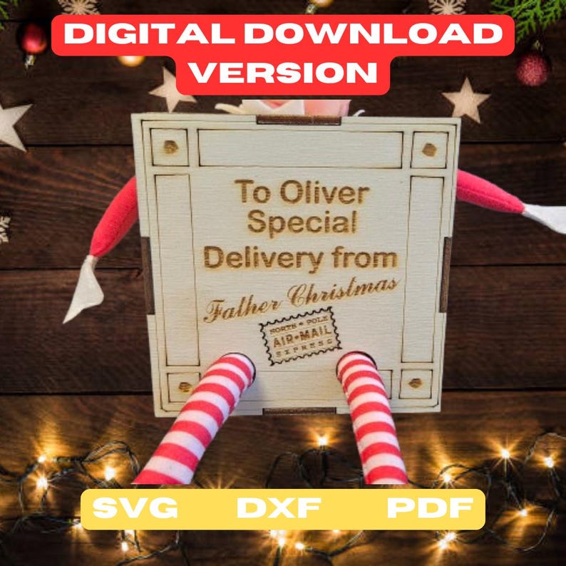 Elf Delivery Box Digital Files Only, Instant Download, Elf on a Shelf ...