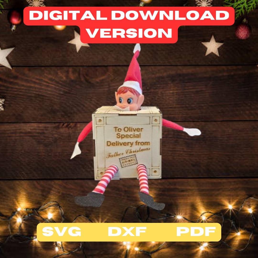 Elf Delivery Box Digital Files Only, Instant Download, Elf on a Shelf ...