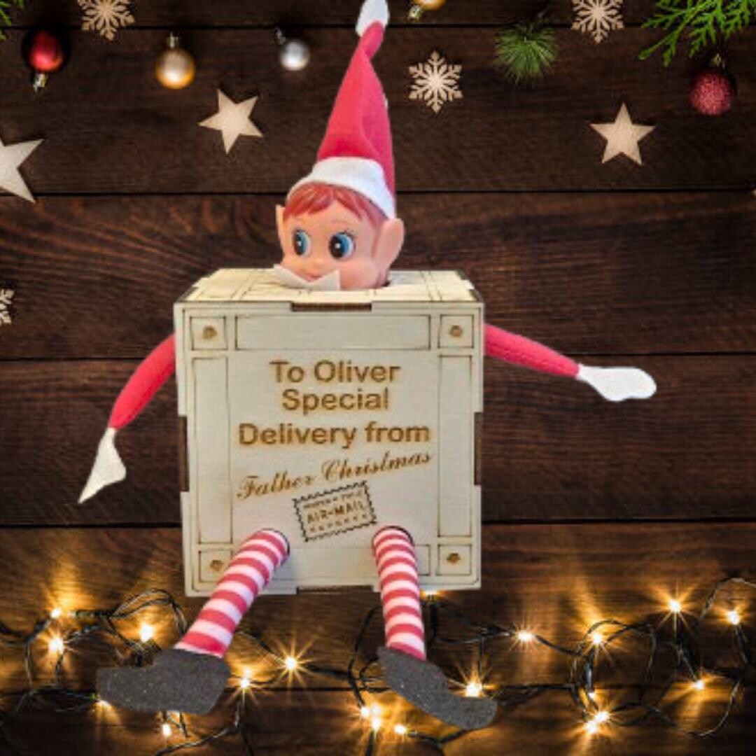 Personalised Elf Delivery, Elf Post Box, Elf Arrival, Elf Props ...