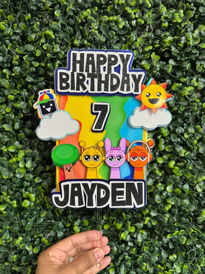 Sprunki Cake Topper - Etsy