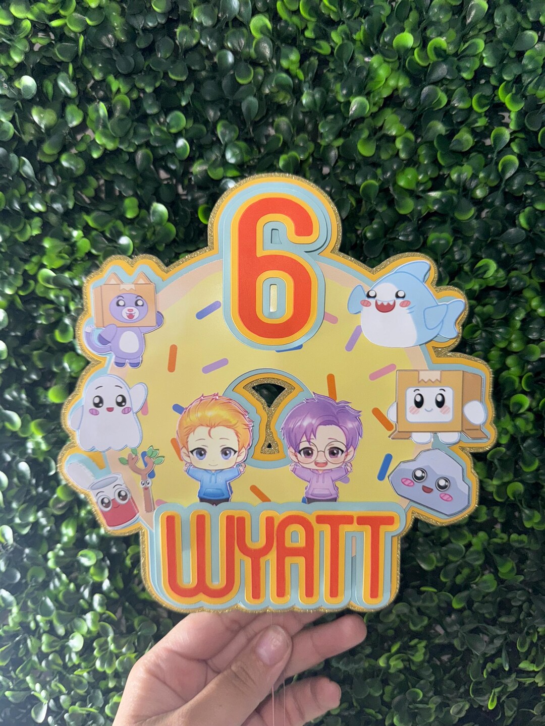 Lankybox Cake Topper - Etsy