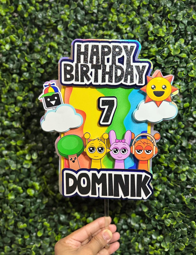 Sprunki Cake Topper - Etsy