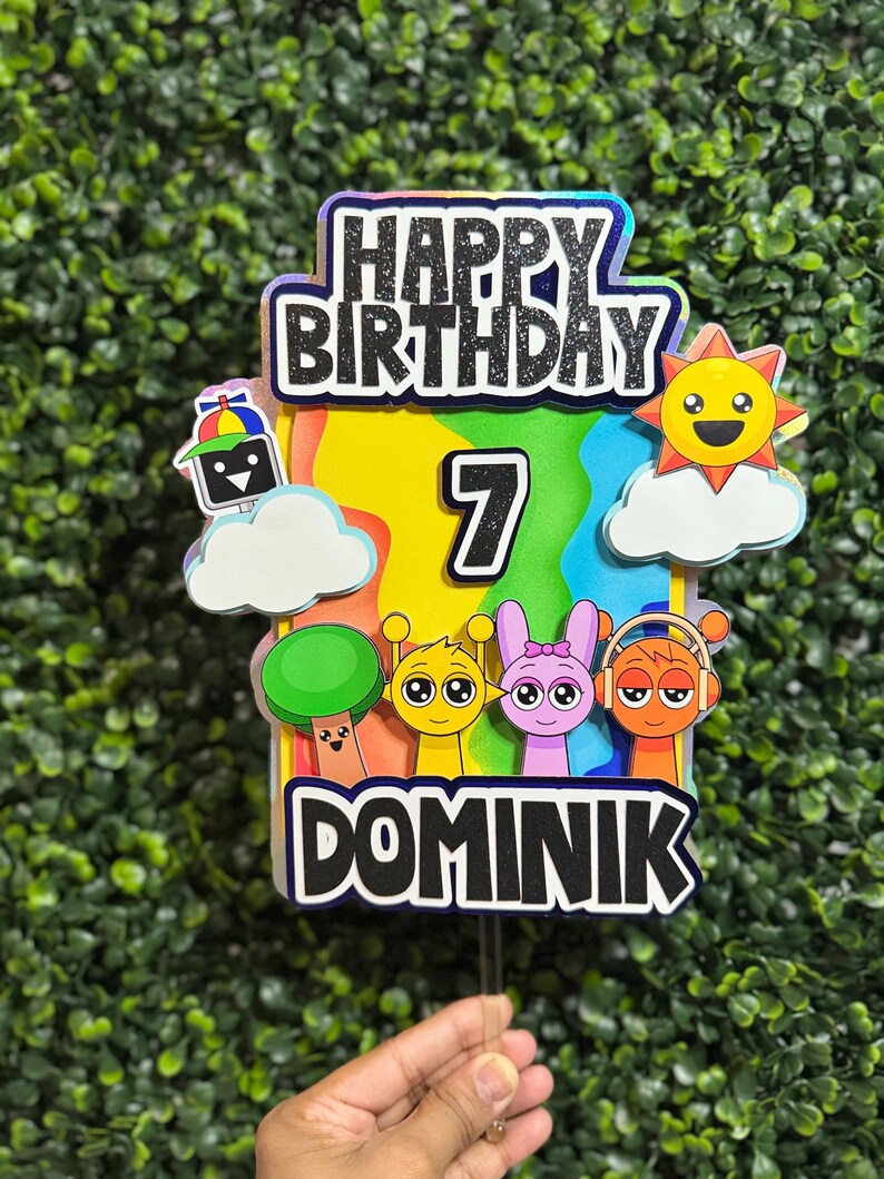 Sprunki Cake Topper - Etsy