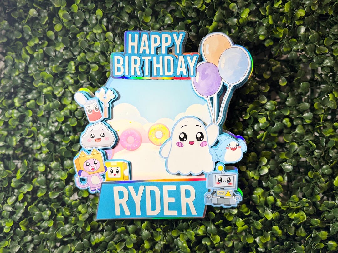 Lanky Box Cake Topper - Etsy