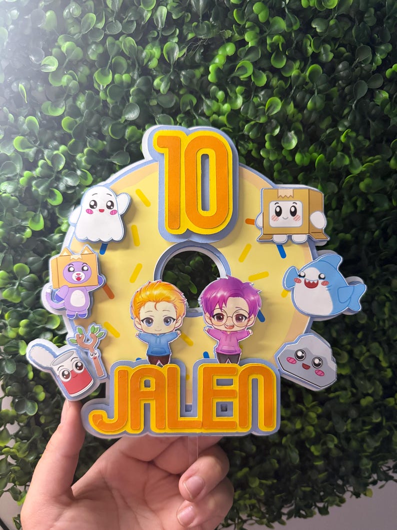 Lankybox Cake Topper - Etsy