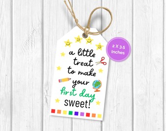 BACK to SCHOOL TEACHER Tags, Welcome Back to School Tag, Happy First ...