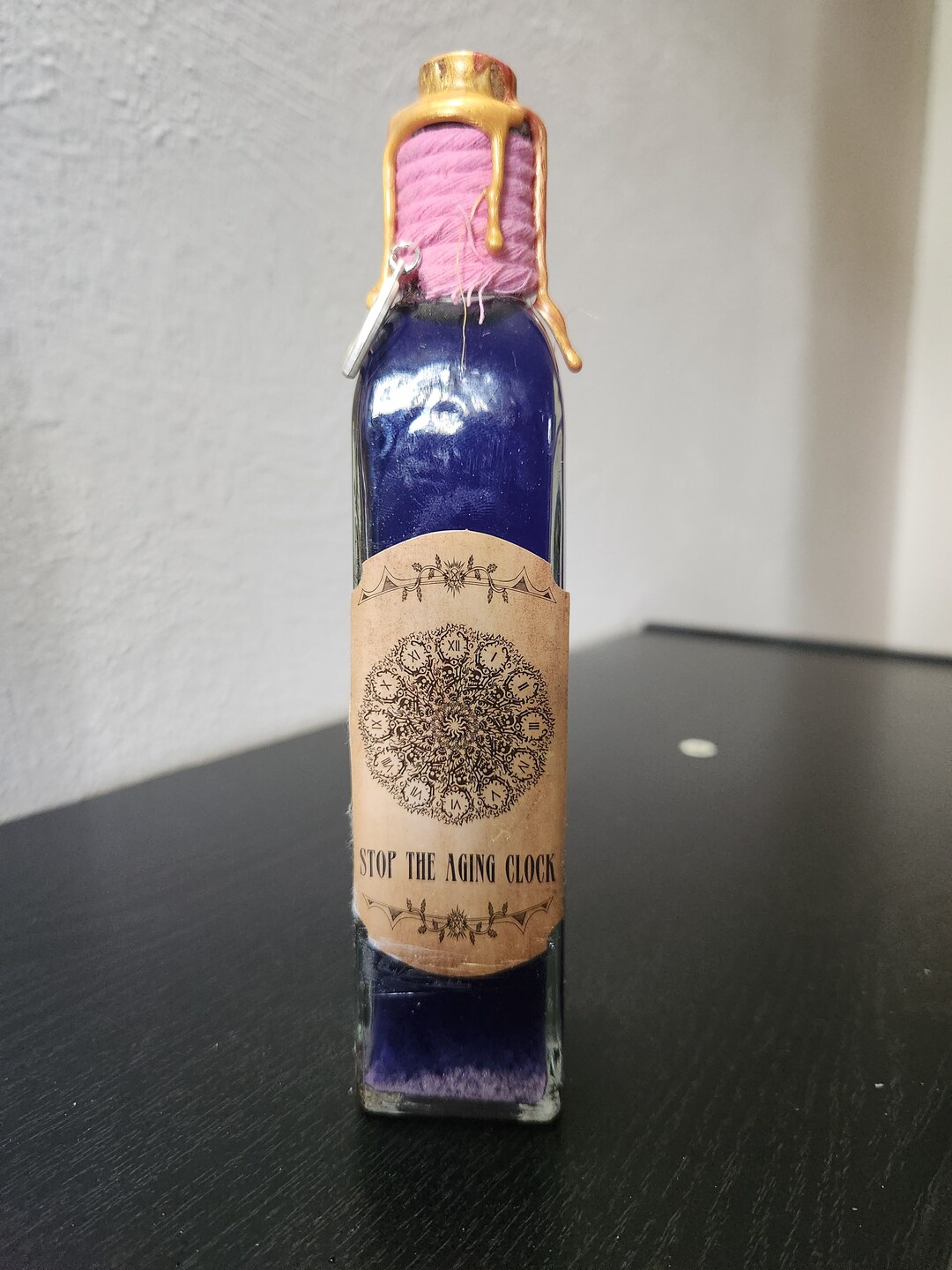Stop the Aging Clock Potion Bottle - Etsy