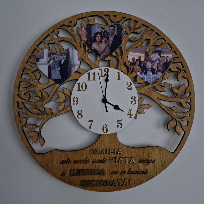Customized Wooden Watch Laser Cutting File. Laser Cut Wall Tree Life ...